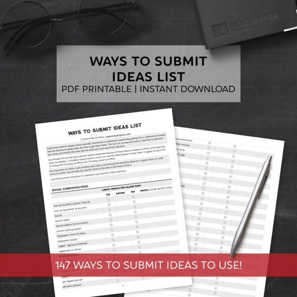 146 Ways to Submit Ideas List | Kinky Ink Press